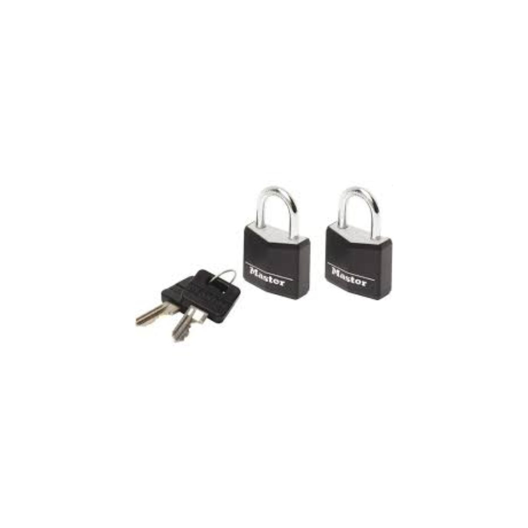 20mm Padlock With Black Plastic - Nikko Hardware