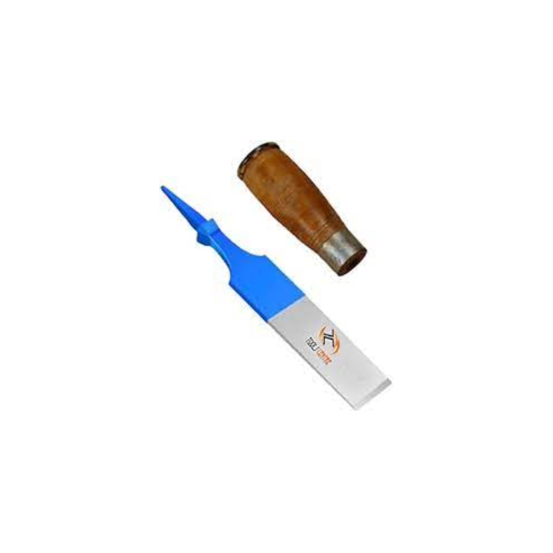 25mm chisel wood handle blue - Nikko Hardware