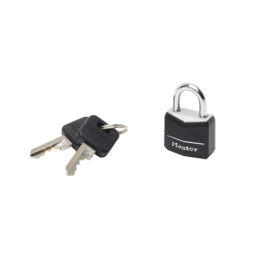 20mm Padlock With Black Plastic - Nikko Hardware