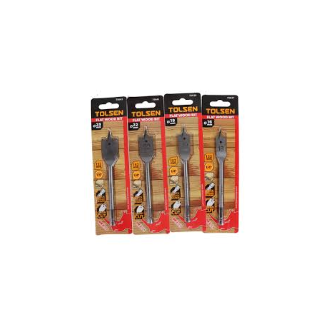 Tolsen Flat Wood Bits 25mm - Nikko Hardware